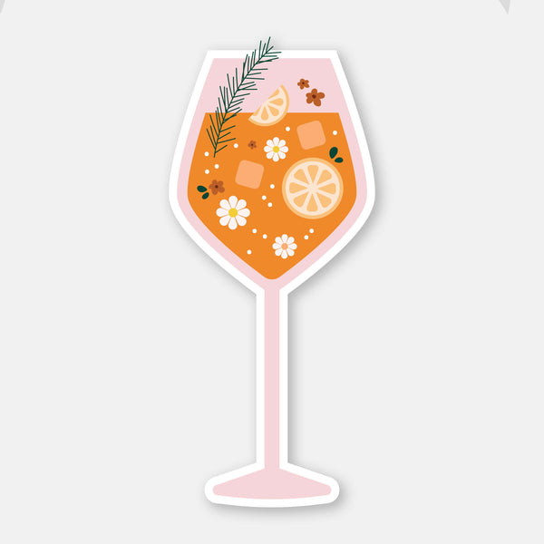 Aperol Spritz Vinyl Sticker - Spaghetti & Meatballs